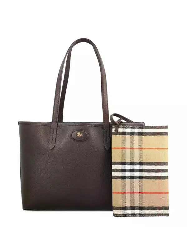 Burberry Grained Logo Shoulder Bag