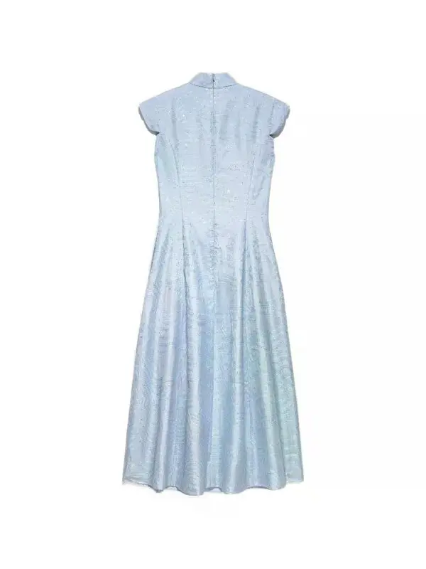 Shanghai Tang Sequin Geometric Dress
