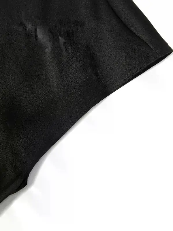Shanghai Tang Gathered Detail Blouse - Black