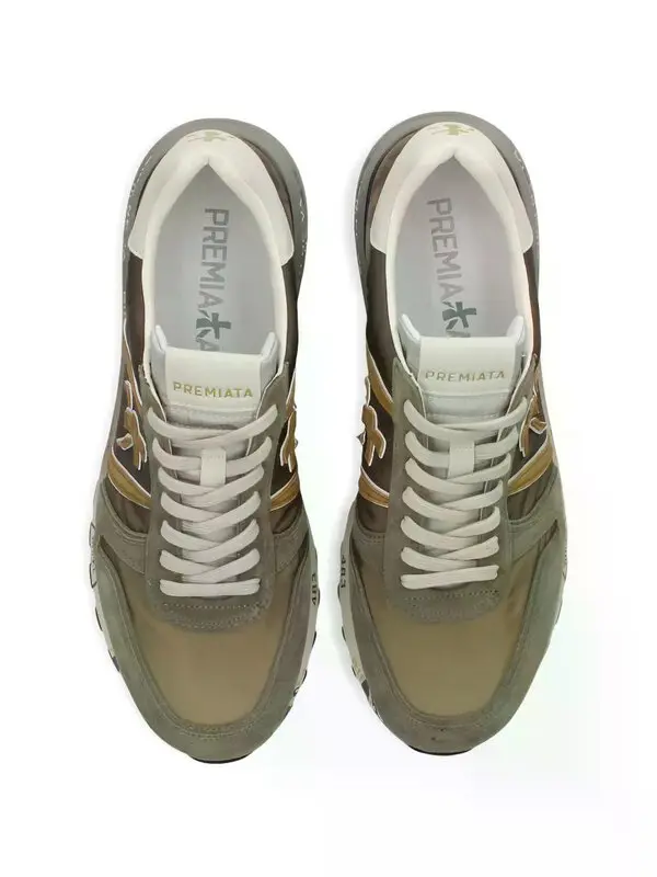 Premiata Lander Suede And Nylon Lace-up Sneakers