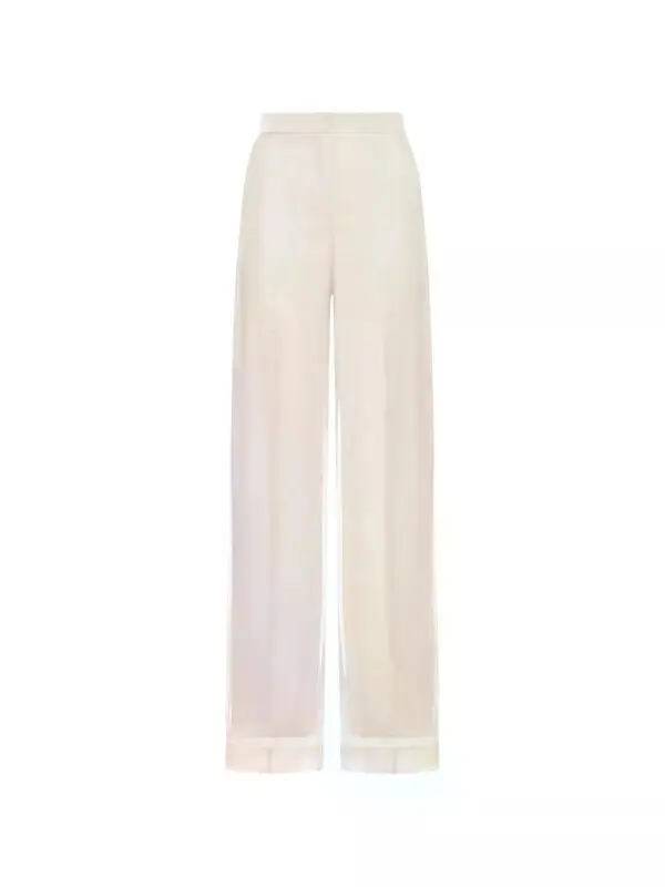 Max Mara Wide Leg Silk Trousers