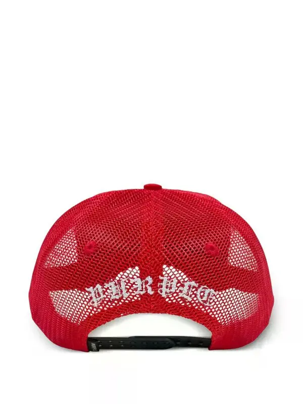 PURPLE BRAND Logo Embroidered Trucker Cap