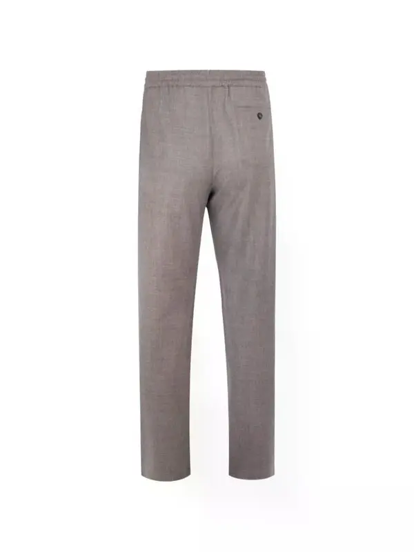Agnona Flannel Drawstring Track Pants - Neutrals