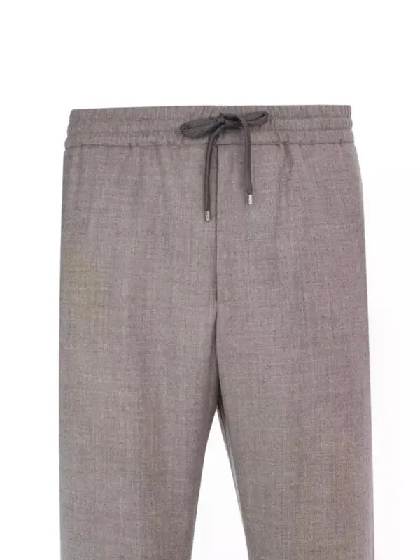 Agnona Flannel Drawstring Track Pants - Neutrals