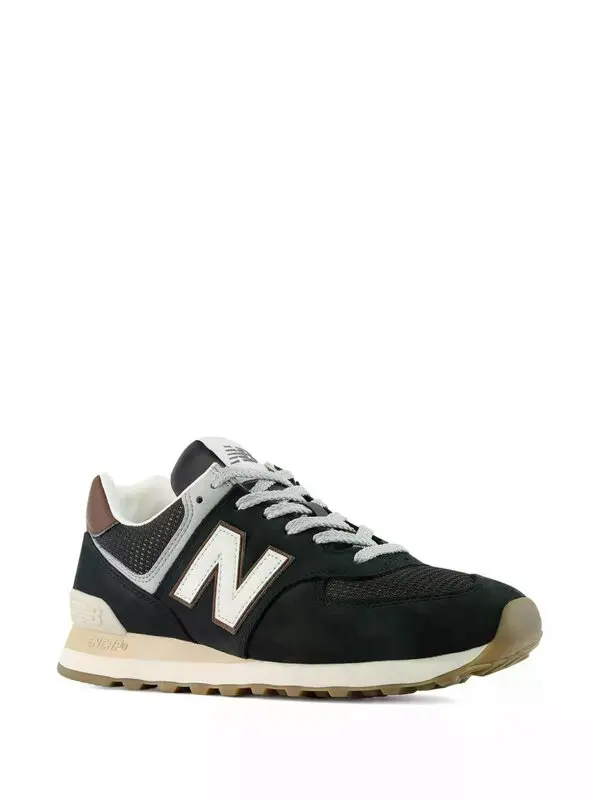 NEW BALANCE 574 Logo Detail Sneakers - Brown