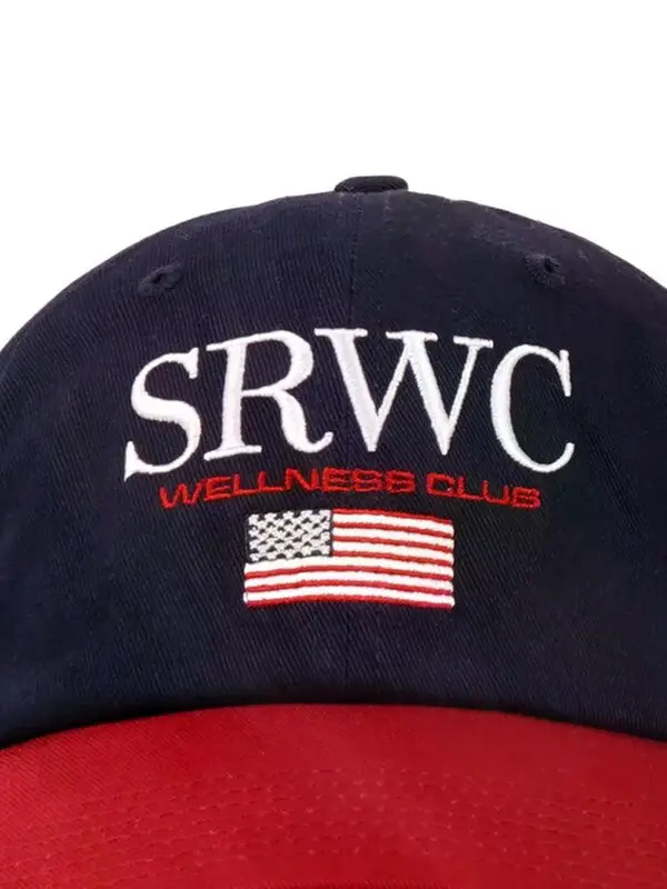 SPORTY & RICH Embroidered Logo Cap - Blue