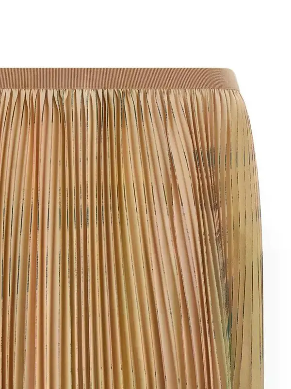 Fabiana Filippi Pleated Graphic Print Skirt