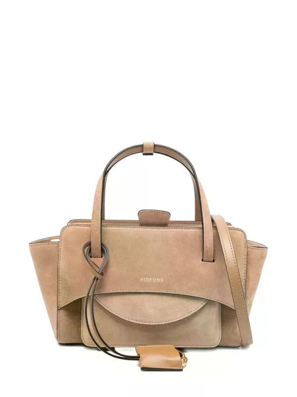 HIDESINS Small Flap Tote Bag - Neutrals