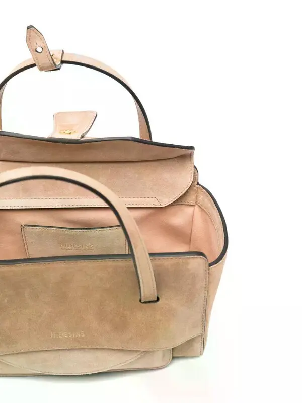 HIDESINS Small Flap Tote Bag - Neutrals