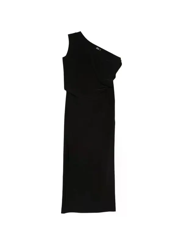 Norma Kamali One-shoulder Draped Maxi Dress