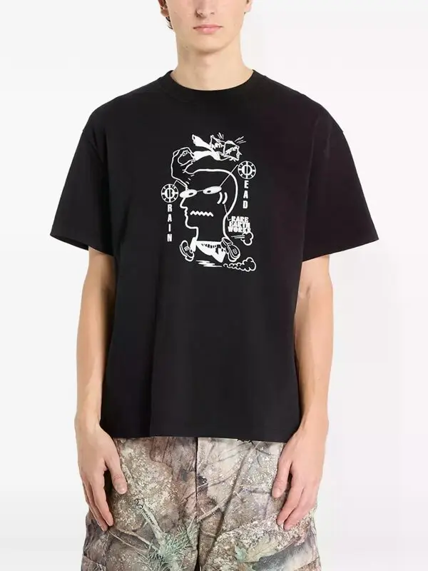 BRAIN DEAD Graphic-print Short-sleeve T-shirt