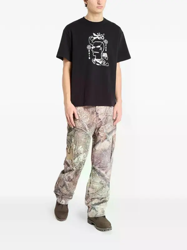 BRAIN DEAD Graphic-print Short-sleeve T-shirt