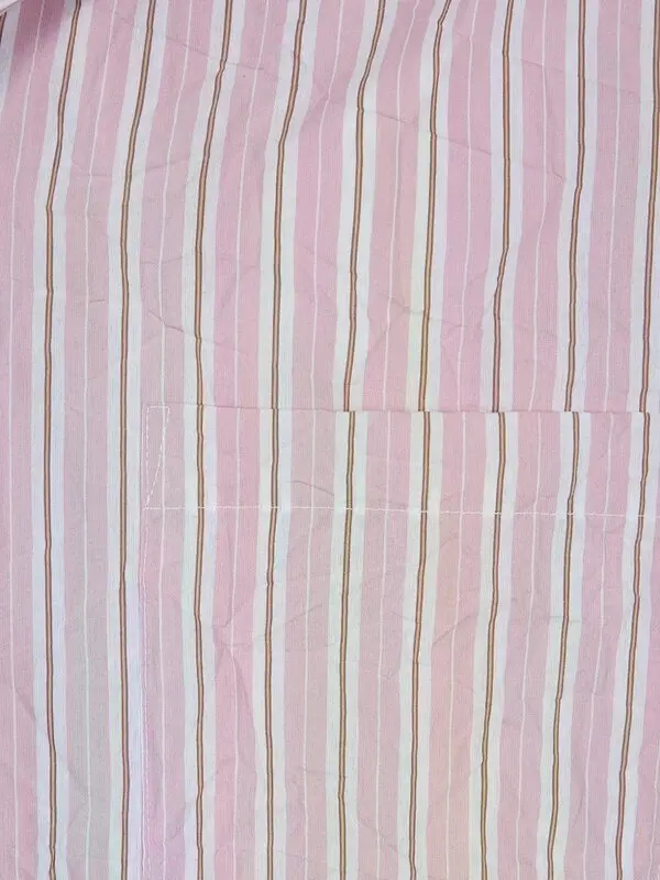 NUUR Striped-pattern Chest-pocket Shirt
