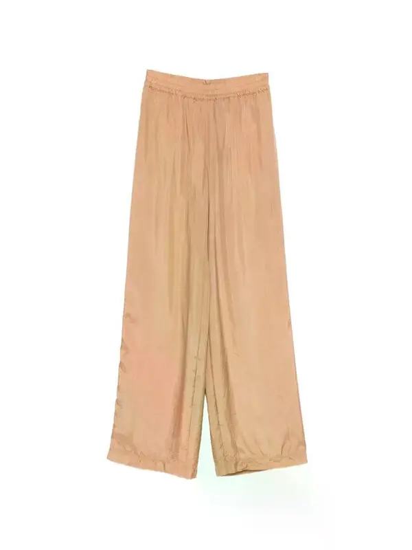 Aspesi Camel Elasticated Waist Wide Leg Trousers