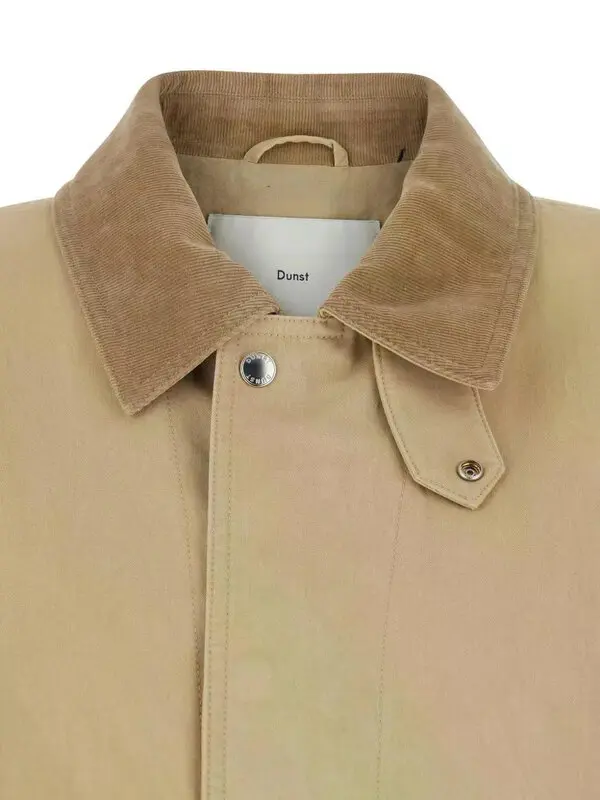 DUNST Corduroy-collar Jacket - Neutrals