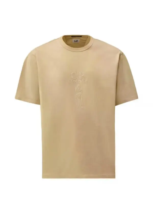 C.P. COMPANY Embroidered T-shirt - Neutrals
