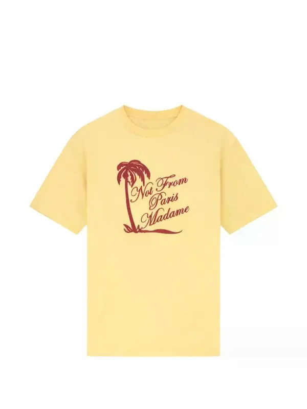 Drole De Monsieur Logo-print T-shirt - Yellow