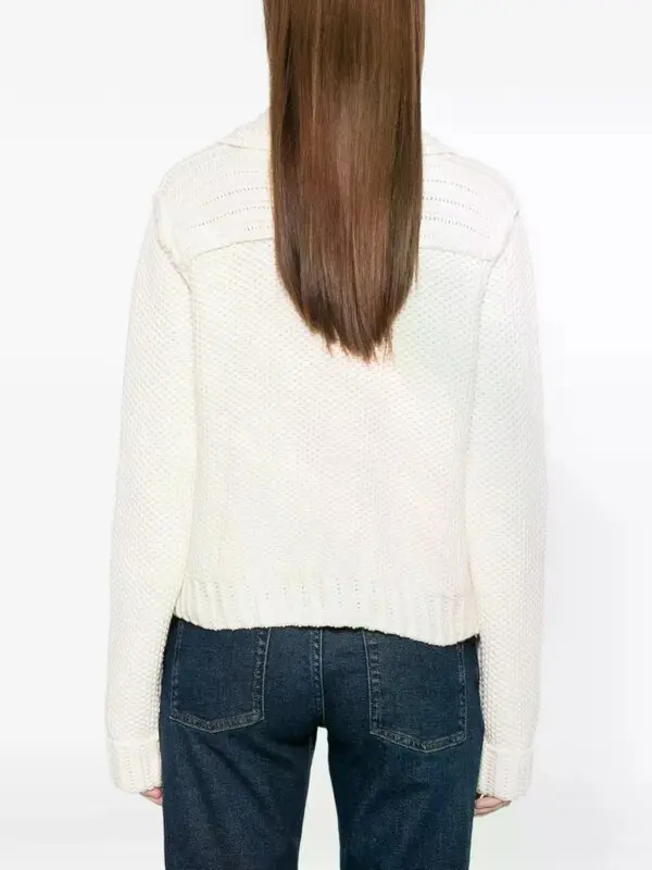 Ba&sh Federica Front-pocket Cardigan - Neutrals