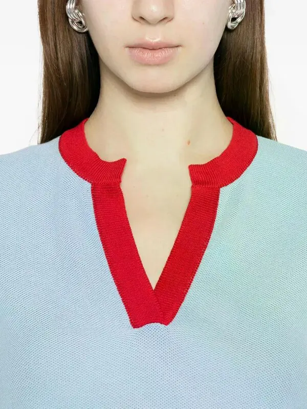 N°21 Striped V-neck Top