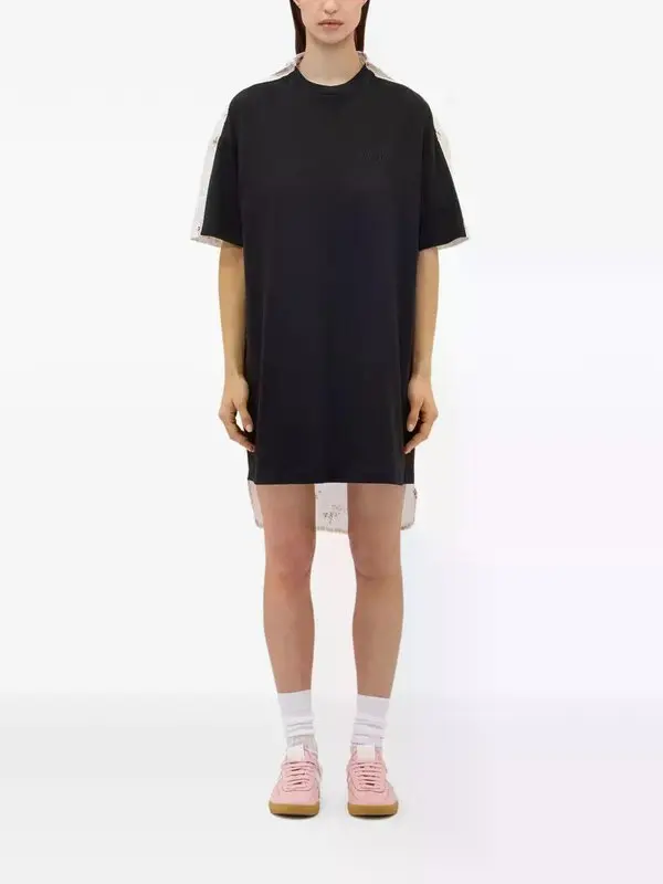 MSGM Floral Panel T-shirt Mini Dress
