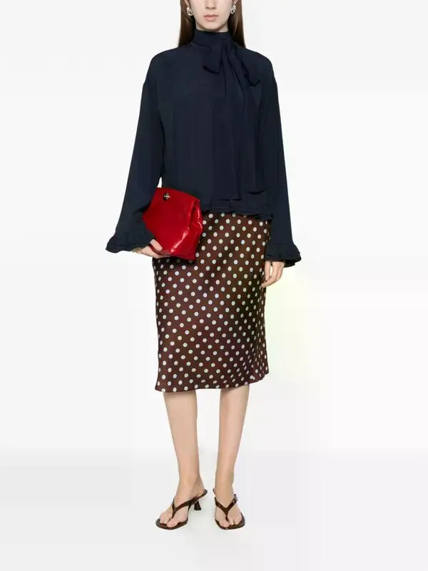 N°21 Ruffled Trim Shirt - Blue