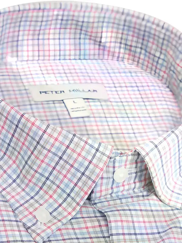 Peter Millar Casey Performance Twill Shirt - White