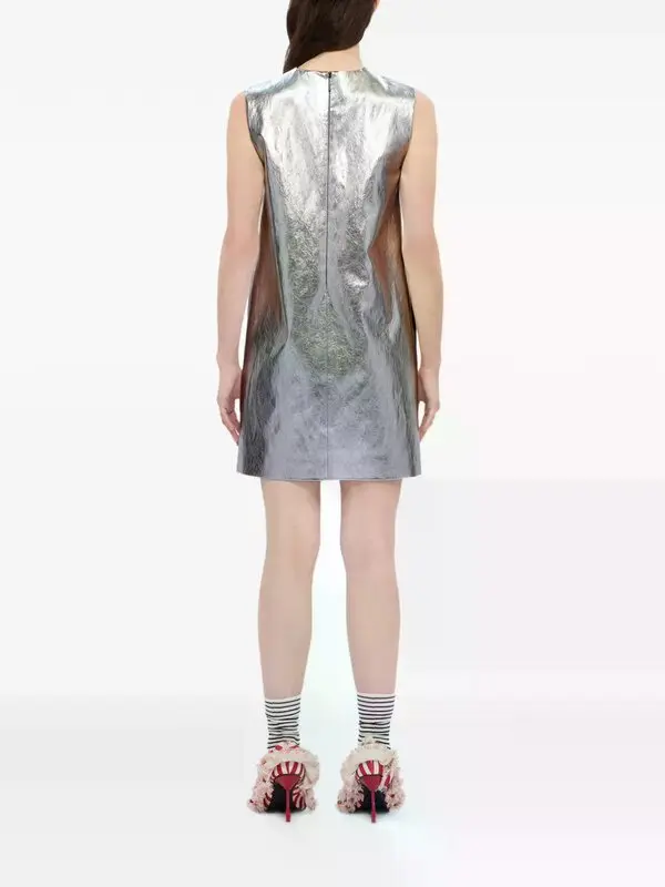 MSGM Sleeveless Crew Neck Mini Dress