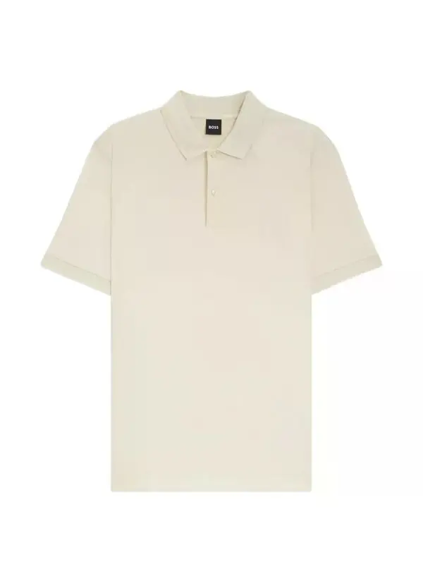 BOSS Buttoned Polo Shirt - Neutrals