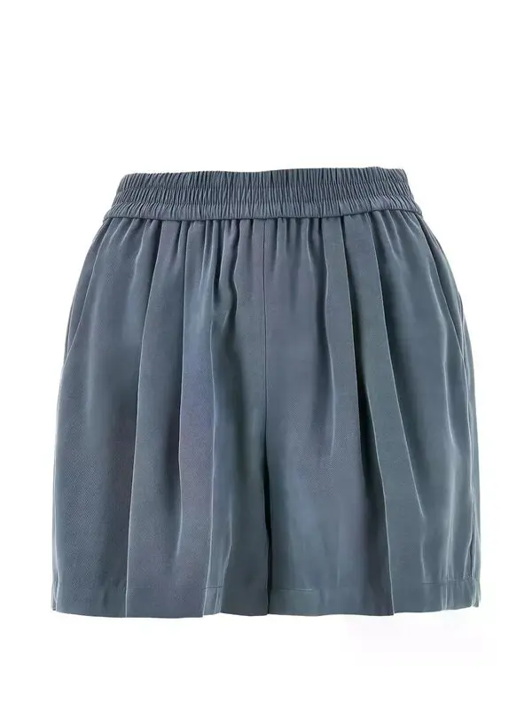 Emporio Armani Pleated Shorts With Elasticated Waistband