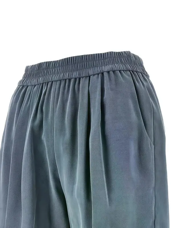 Emporio Armani Pleated Shorts With Elasticated Waistband