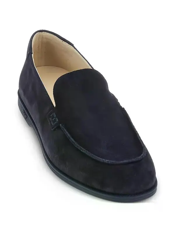 Emporio Armani Embossed-logo Loafers