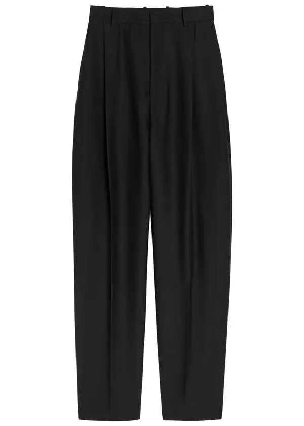 Wardrobe.NYC Straight-leg Mohair-blend Trousers - Black