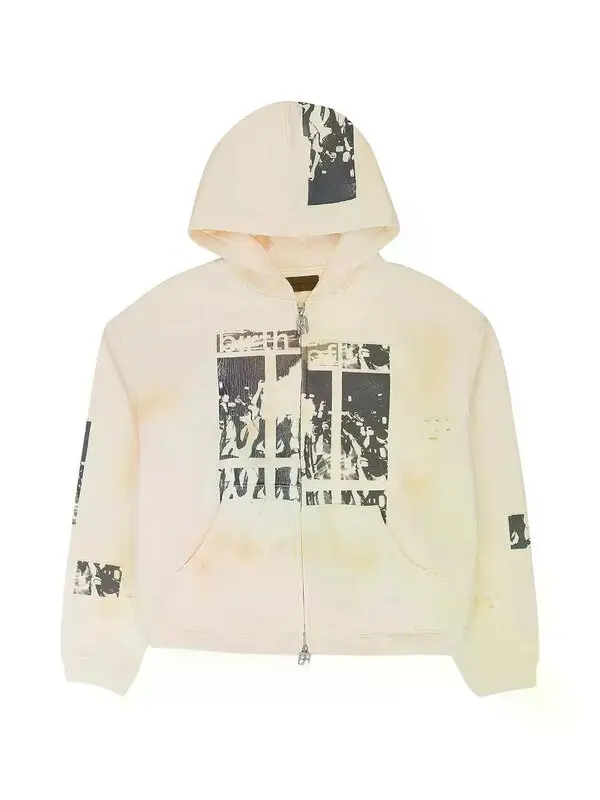 BIRTH OF ROYAL CHILD Zip-up Hoodie - Neutrals