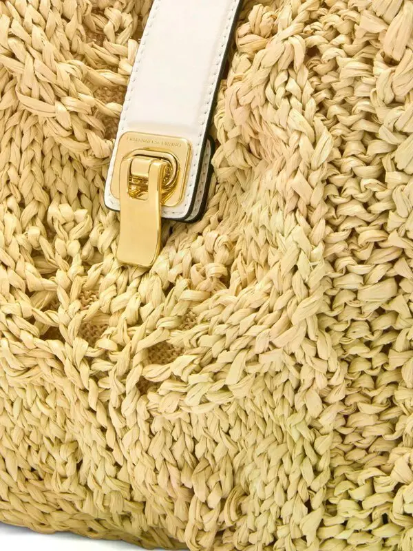 Ermanno Scervino Raffia Shoulder Bag