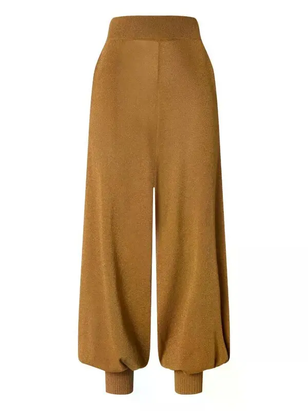 Pinko Bronze Ribbed Cuffed Trousers
