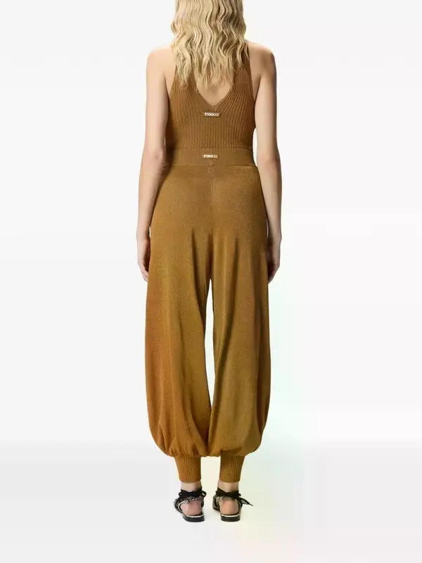 Pinko Bronze Ribbed Cuffed Trousers