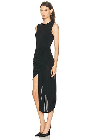 Helmut Lang Twist Drape Dress