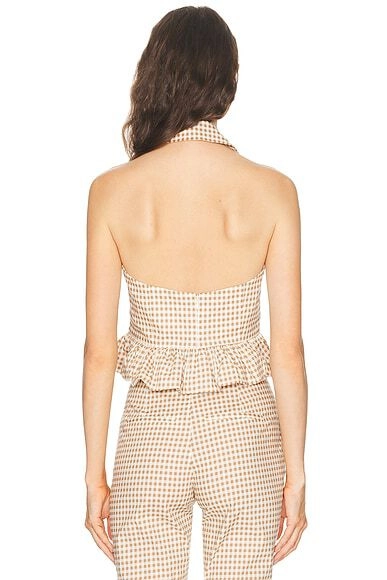 Caroline Constas Aya Halter Top