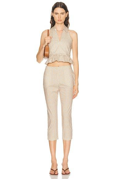 Caroline Constas Aya Halter Top