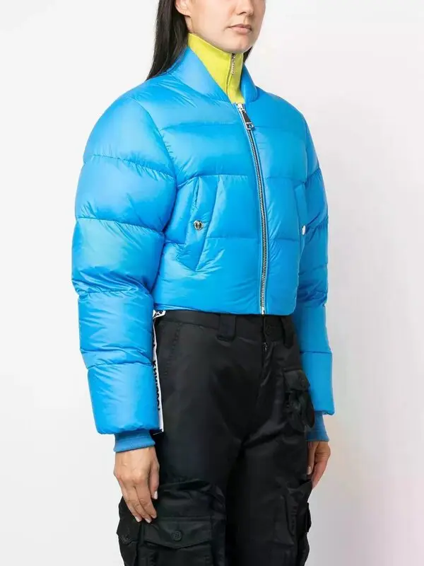 Khrisjoy Cropped Padded Bomber Jacket