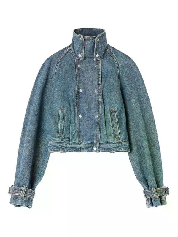 LANVIN Buttoned Funnel-neck Jacket