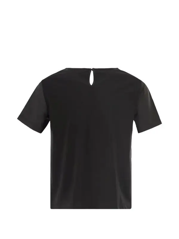 Max Mara Contrasting Texture T-shirt - Black