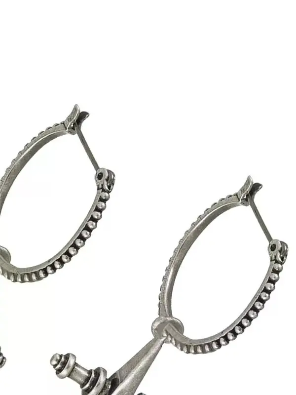 LUV AJ Cross Hoop Earrings