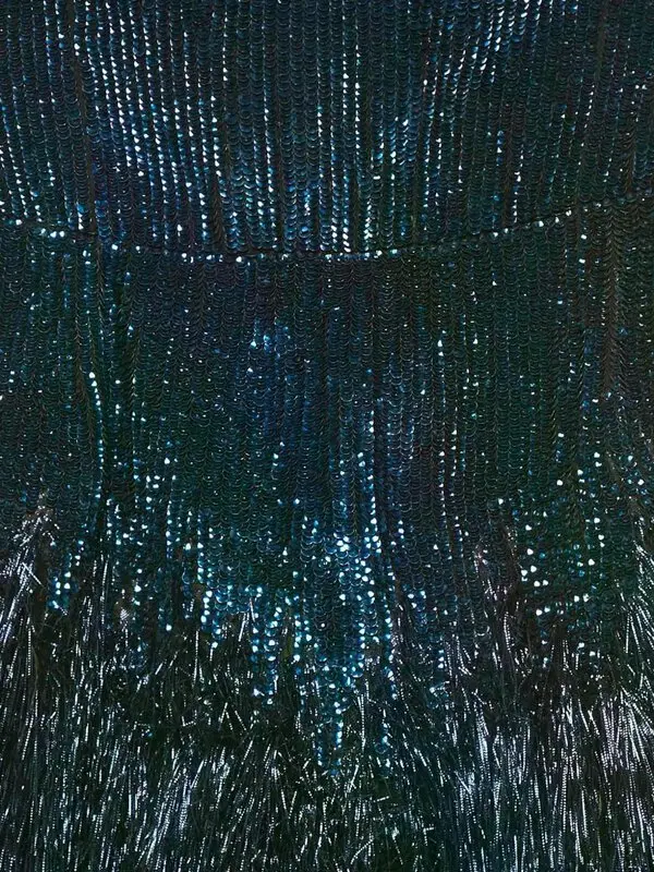 Roberto Cavalli Lurex Sequin Strapless Mini Dress