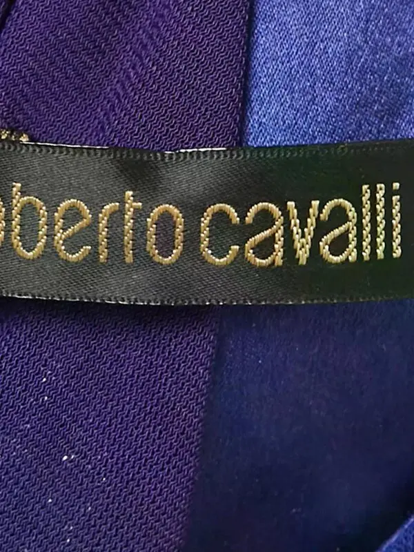 Roberto Cavalli Beaded Halterneck Jersey Dress