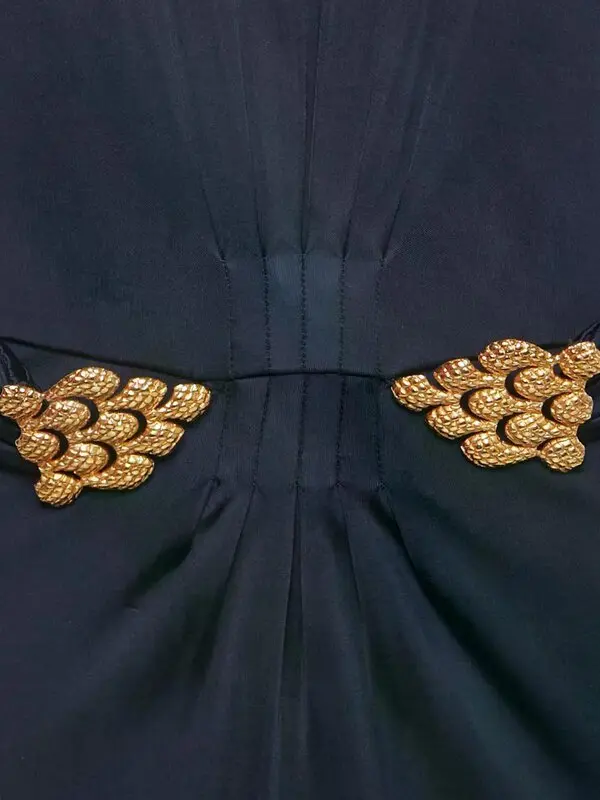 Roberto Cavalli Brooch Detail Jersey Dress