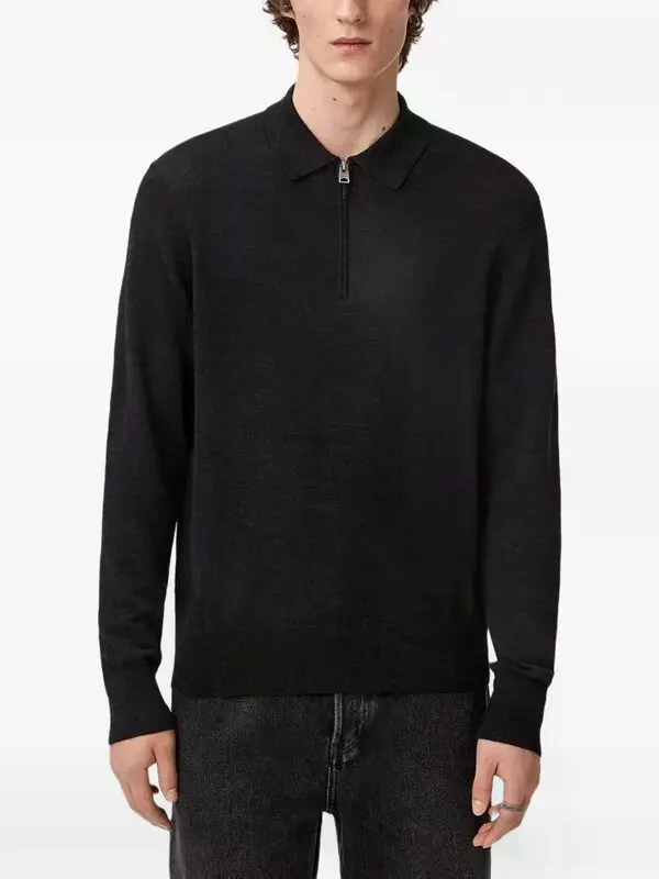 ALLSAINTS Albany Zip-up Polo Shirt