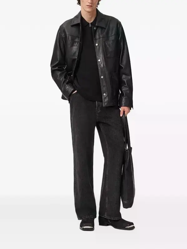 ALLSAINTS Albany Zip-up Polo Shirt