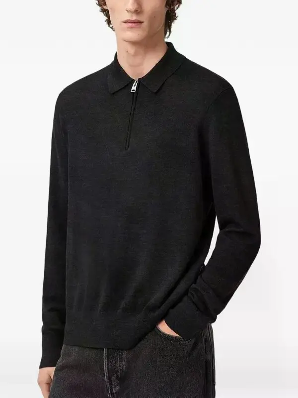 ALLSAINTS Albany Zip-up Polo Shirt