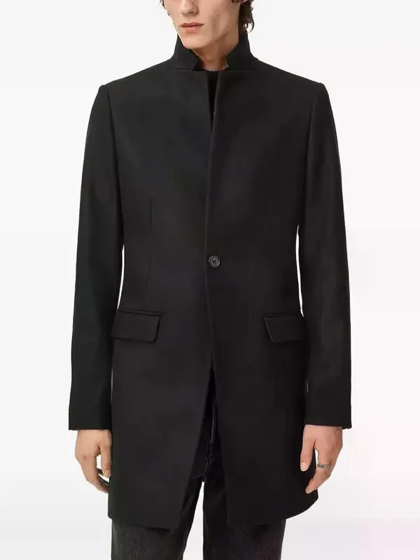ALLSAINTS Haydon High-neck Single-breasted Coat